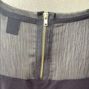 H&M | Tops | Hm Elegant Black Sheer Panel Top | Poshmark